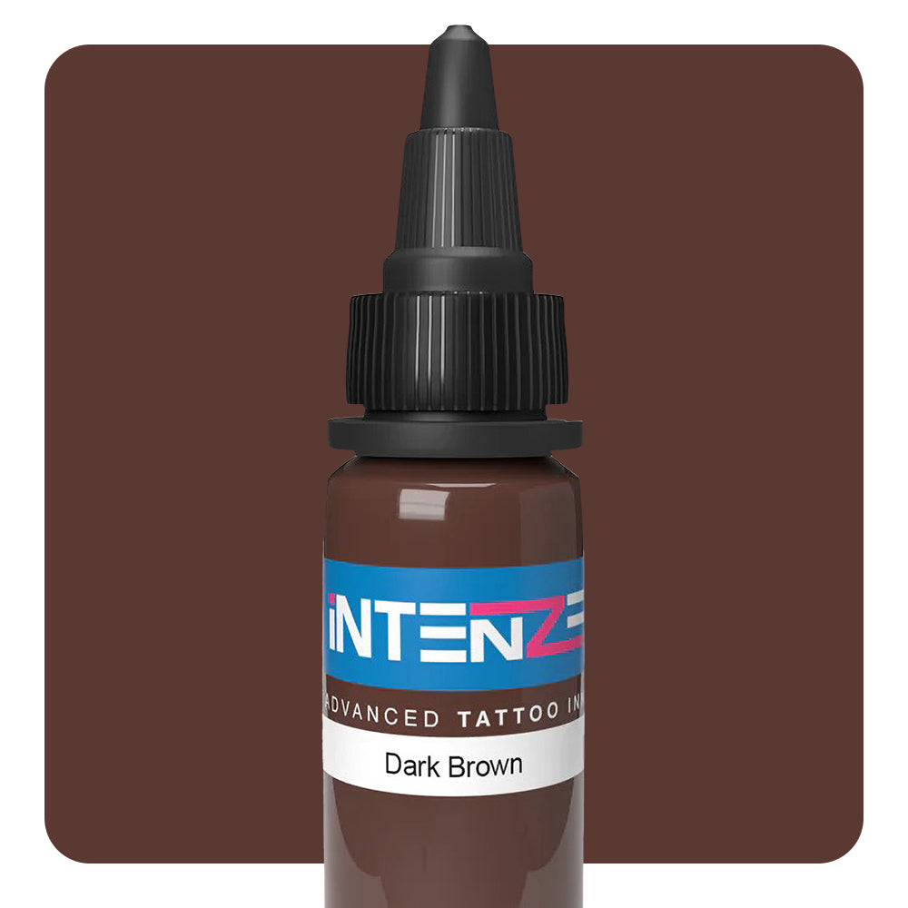 Dark Brown — Intenze Tattoo Ink — Pick Size – Ultimate Tattoo Supply