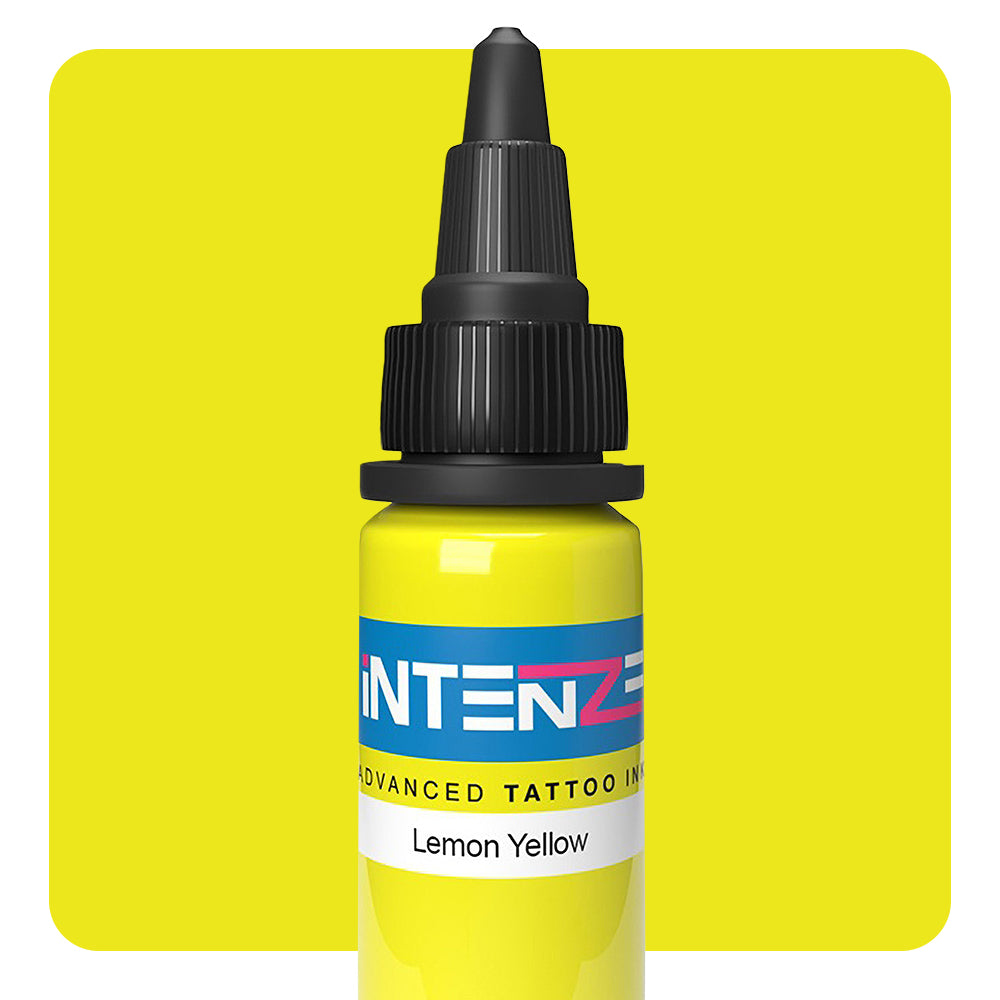 Lemon Yellow — Intenze Tattoo Ink — Pick Size – Ultimate Tattoo Supply