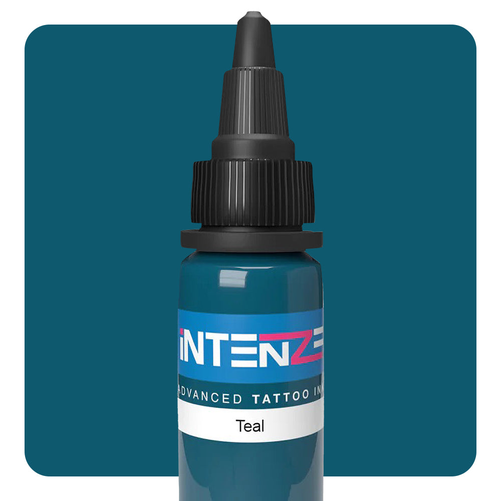 Teal — Intenze Tattoo Ink — Pick Size – Ultimate Tattoo Supply